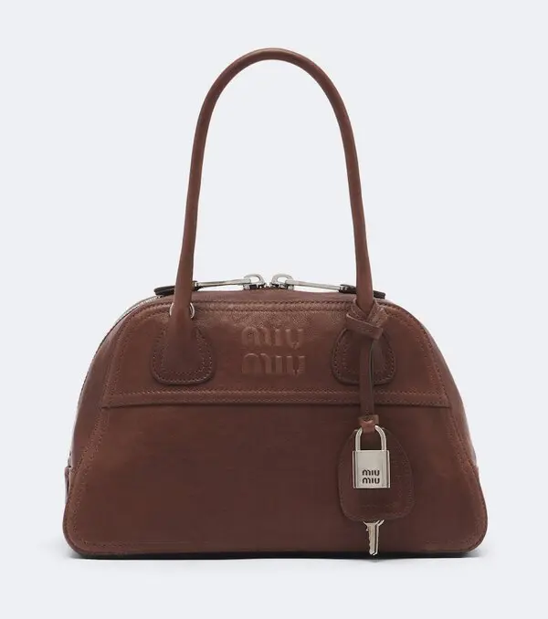Miu Miu Vivant Leather Shoulder Bag