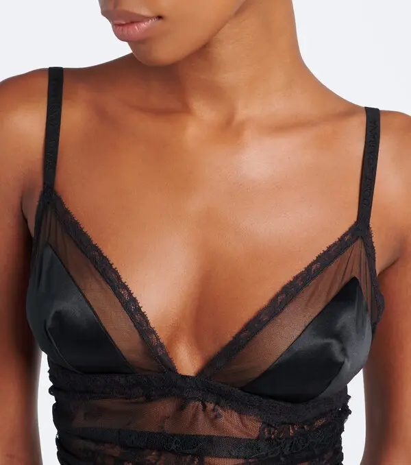 Dolce & Gabbana Sheer Lace Midi Dress