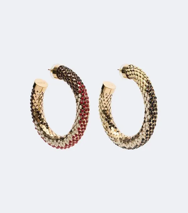 Isabel Marant Étoile Doria Embellished Hoop Earrings - Multicoloured