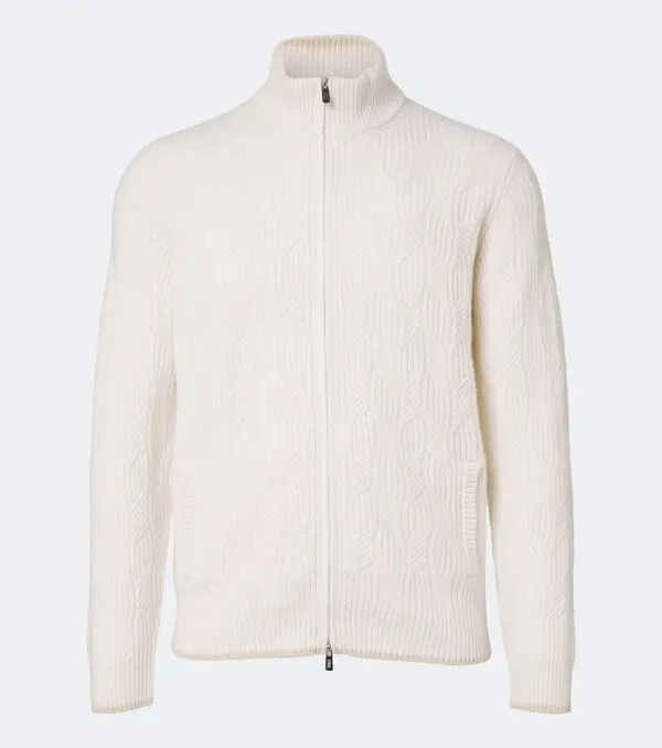Fedeli Cable-knit Cashmere Cardigan