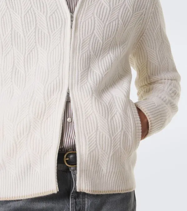 Fedeli Cable-knit Cashmere Cardigan