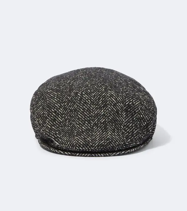 Dolce & Gabbana Herringbone Wool-blend Newsboy Cap