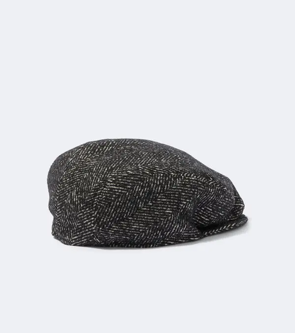 Dolce & Gabbana Herringbone Wool-blend Newsboy Cap