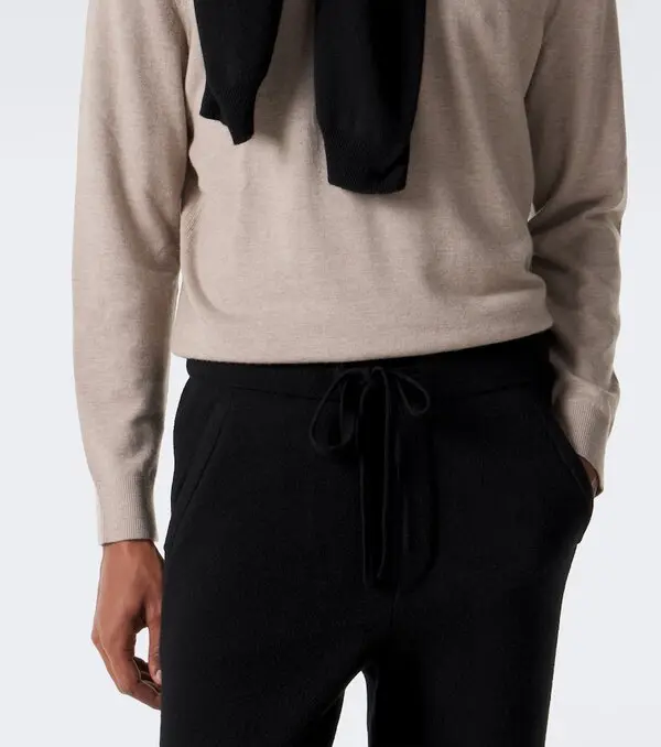 GOD'S TRUE CASHMERE Cashmere Sweatpants With Tiger's Eye