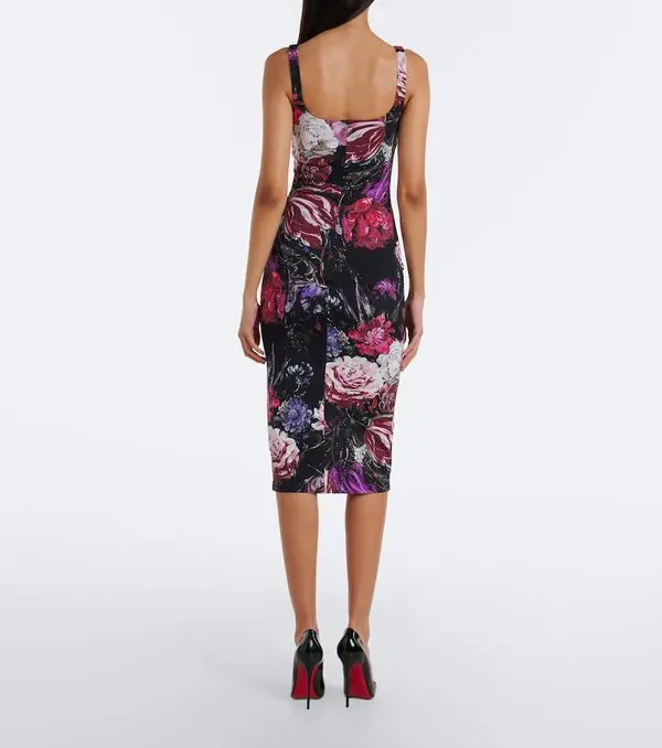 Roberto Cavalli Floral Midi Dress