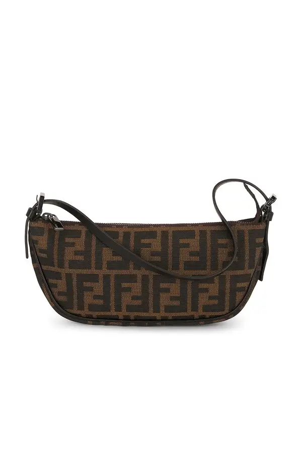 Fendi Zucca Pochette Shoulder Bag