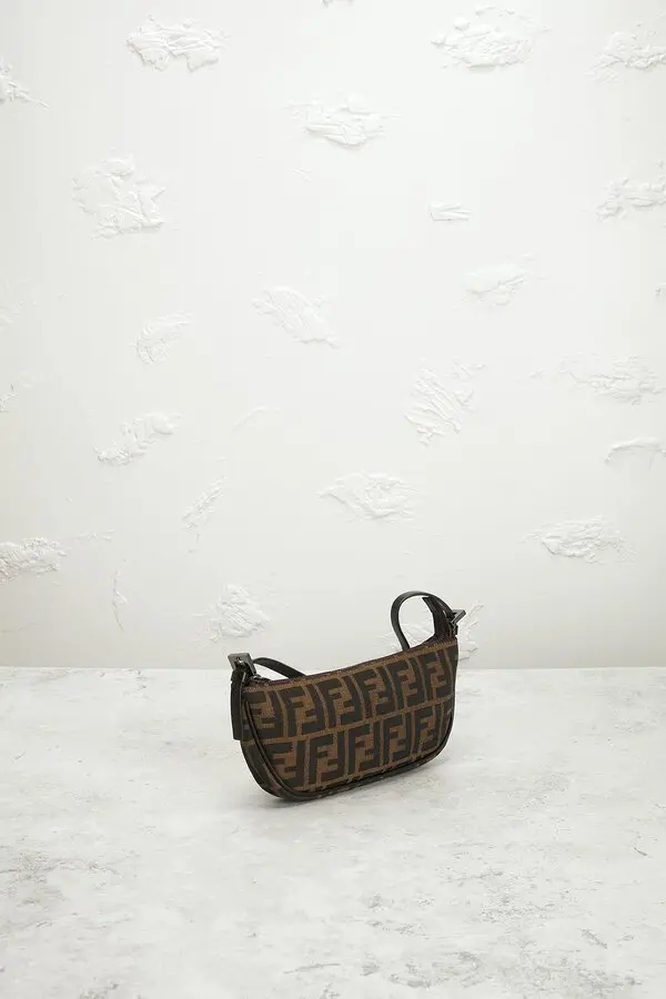 Fendi Zucca Pochette Shoulder Bag