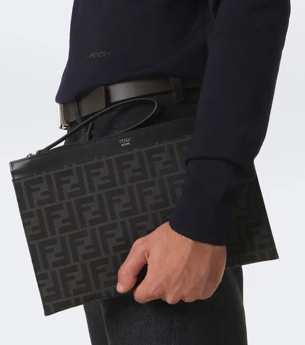 Fendi Ff Zucca Medium Pouch
