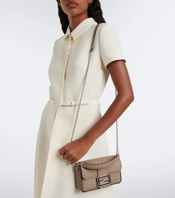 Fendi Baguette® Mini Leather Top-handle Bag