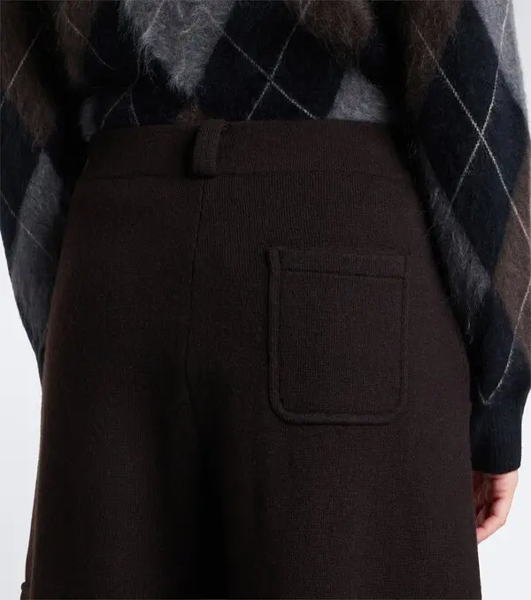 LISA YANG Azaria Cashmere Barrel-leg Pants - Brown