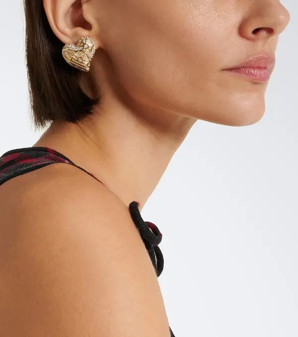 VIVIENNE WESTWOOD Evangeline Crystal-embellished Earrings