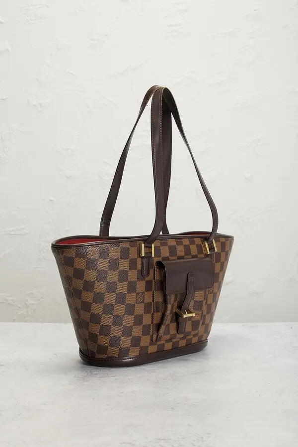 LOUIS VUITTON Damier Ebene Manosque Pm Tote Bag