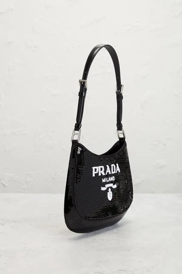 Prada Sequin Paillettes Cleo Shoulder Bag
