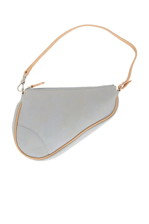 Dior Denim Pochette Saddle Bag