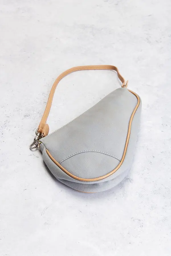 Dior Denim Pochette Saddle Bag