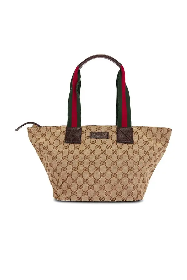 Gucci Web Bucket Tote Bag