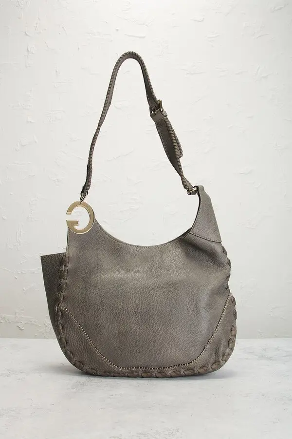 Gucci Charlotte Hobo Bag - Grey
