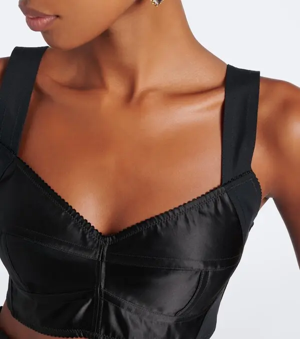 Dolce & Gabbana Satin Bra Top