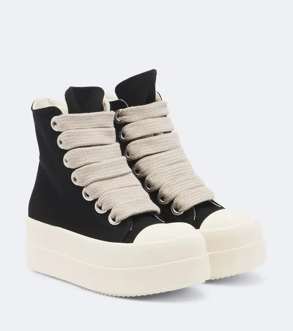 Rick Owens Jumbolace Canvas Sneakers