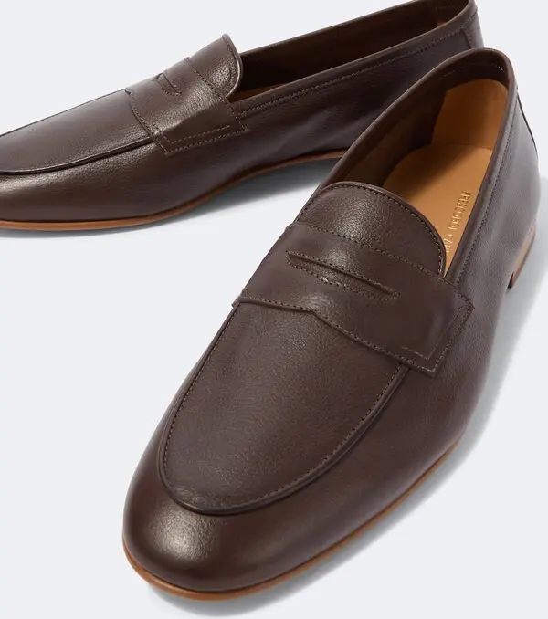 Frescobol Carioca Leme Leather Loafers