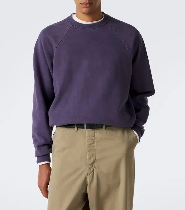 A.PRESSE Cotton Jersey Sweatshirt