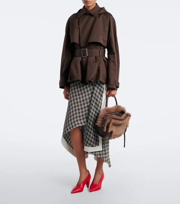 Loewe Amazona 180 Medium Shearling Top-handle Bag