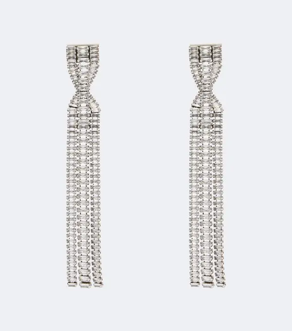 Isabel Marant Étoile Cara Embellished Drop Earrings - Silver
