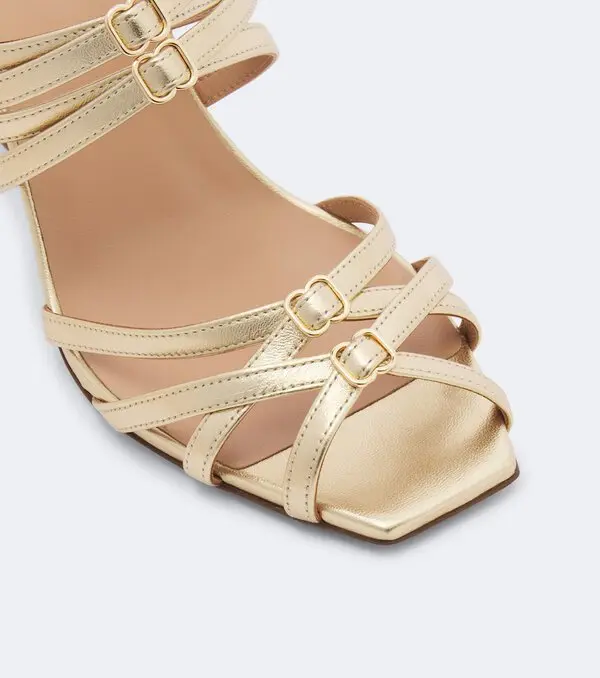 Zimmermann Solstice Metallic Leather Mules