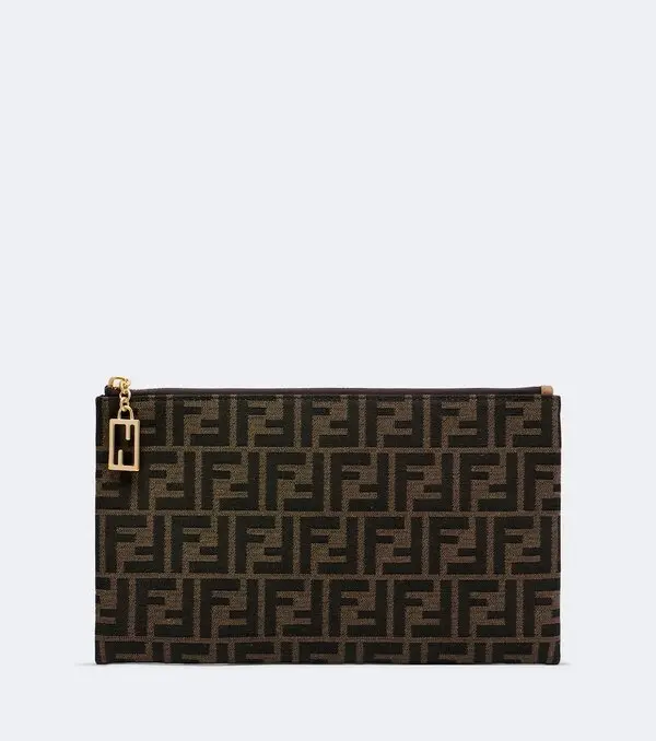 Fendi Tube Medium Ff Zucca Pouch