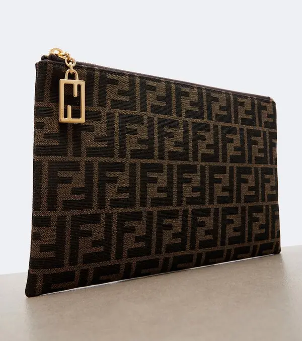 Fendi Tube Medium Ff Zucca Pouch
