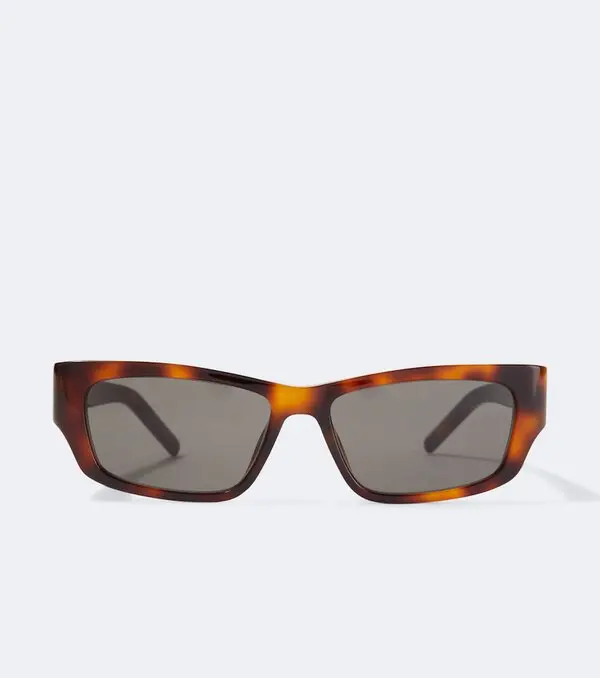 Saint Laurent Sl M182 Jazz Rectangular Sunglasses - Brown