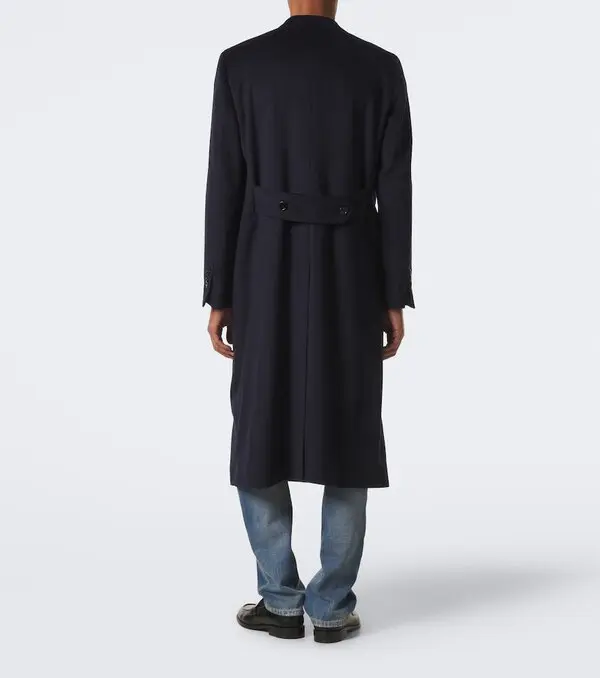 Dolce & Gabbana Double-breasted Virgin Wool Crêpe Coat
