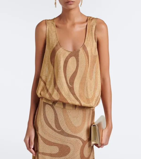 Emilio Pucci Marmo Lurex® Voile Top