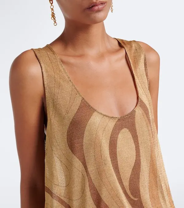 Emilio Pucci Marmo Lurex® Voile Top