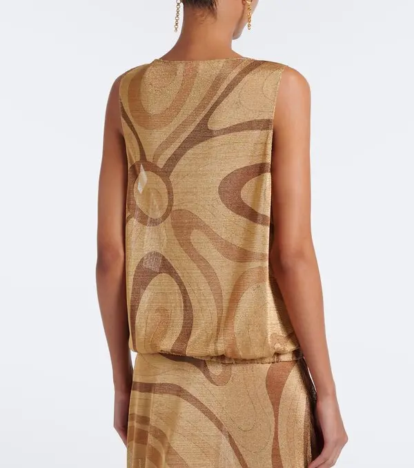 Emilio Pucci Marmo Lurex® Voile Top