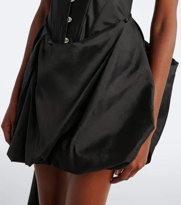 Staud Fabianne Silk Corset Dress