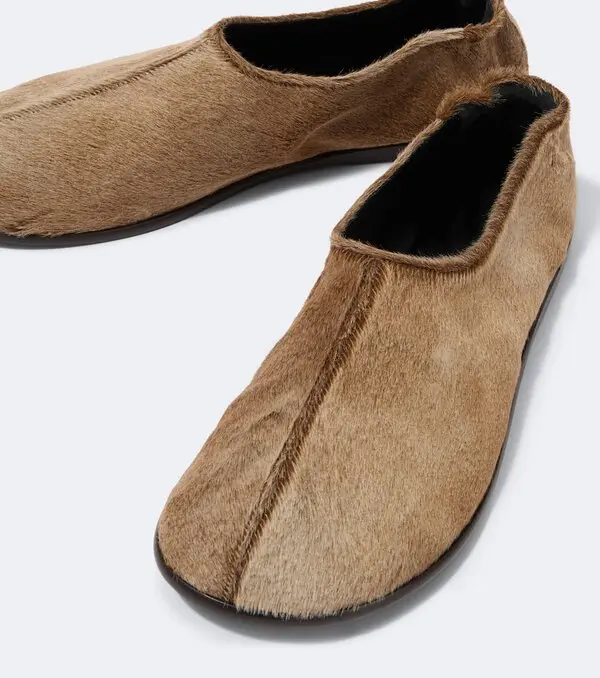 LEMAIRE Calf-hair Slip-on Shoes