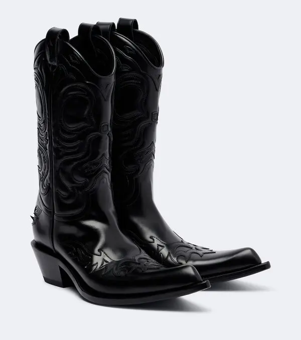 Acne Studios Bouni Leather Cowboy Boots