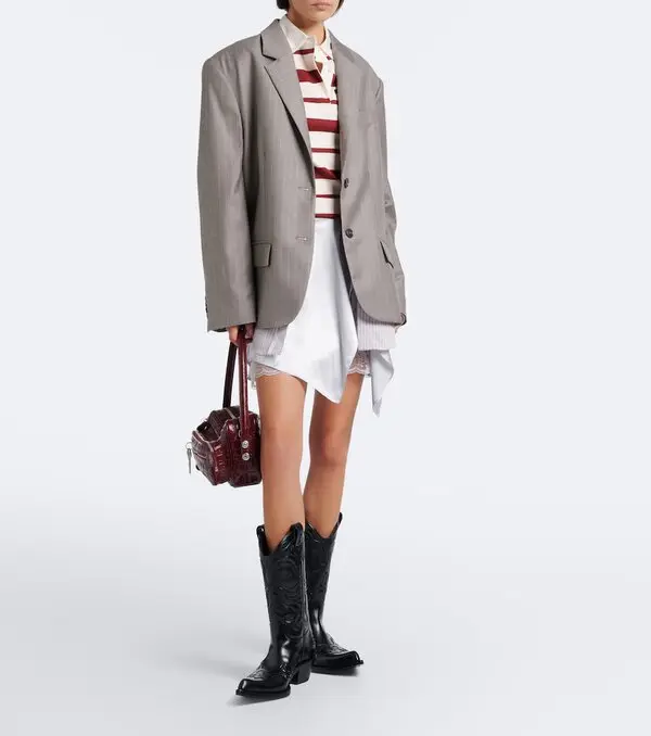 Acne Studios Bouni Leather Cowboy Boots