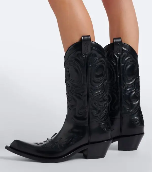 Acne Studios Bouni Leather Cowboy Boots