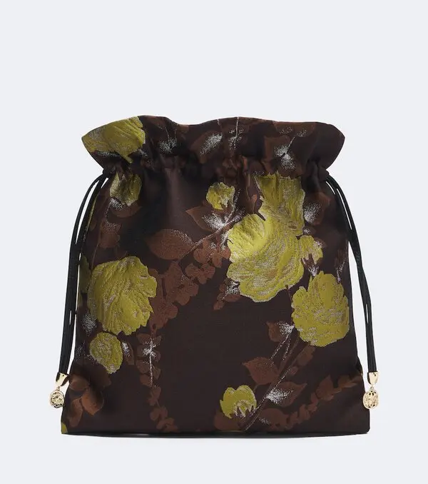 La DoubleJ Devon Floral Jacquard Pouch