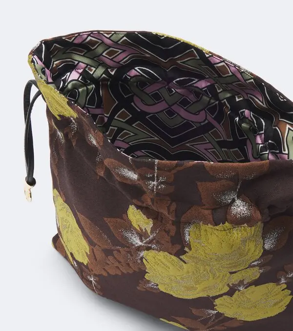 La DoubleJ Devon Floral Jacquard Pouch
