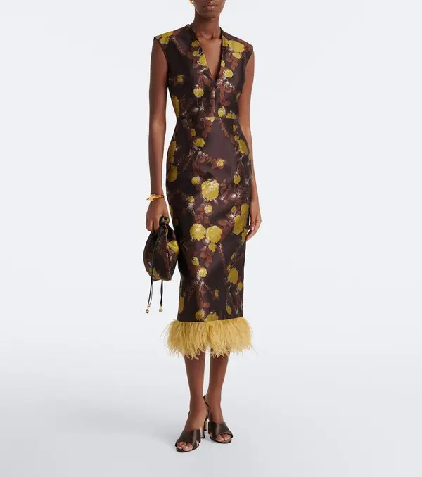 La DoubleJ Devon Floral Jacquard Pouch
