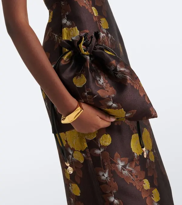 La DoubleJ Devon Floral Jacquard Pouch