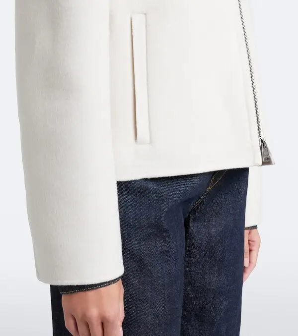 Fendi Hooded Wool And Silk Jacket