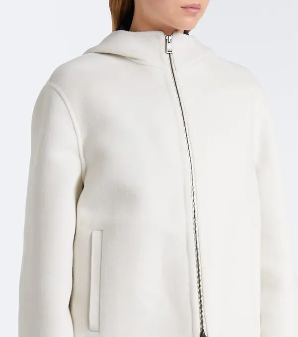 Fendi Hooded Wool And Silk Jacket