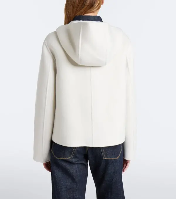 Fendi Hooded Wool And Silk Jacket