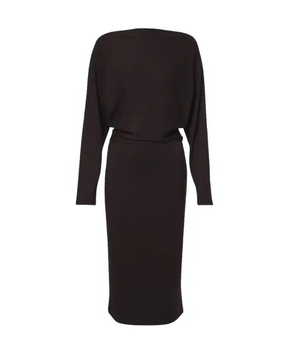 Vince Draped Sweater Dress - Brown