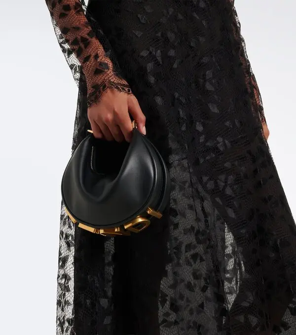 Fendi Graphy Mini Leather Shoulder Bag