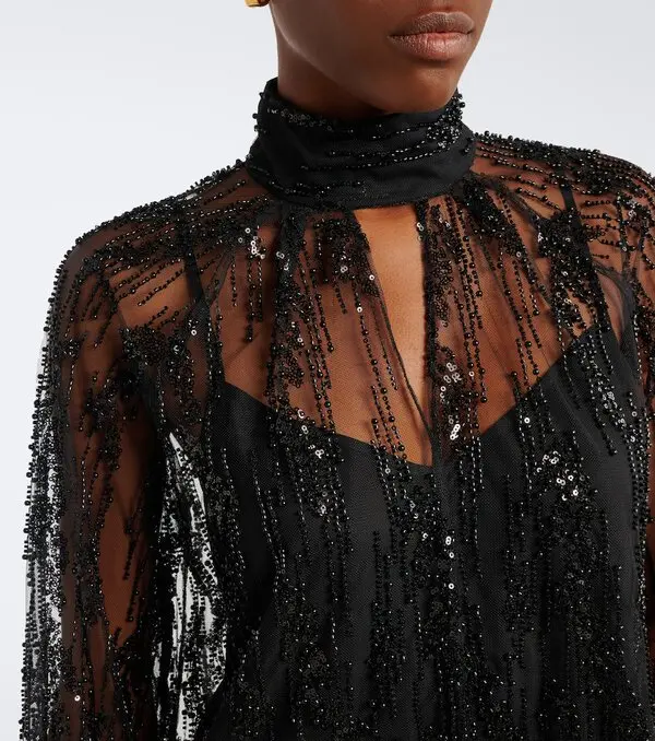 Staud Esther Embellished Minidress